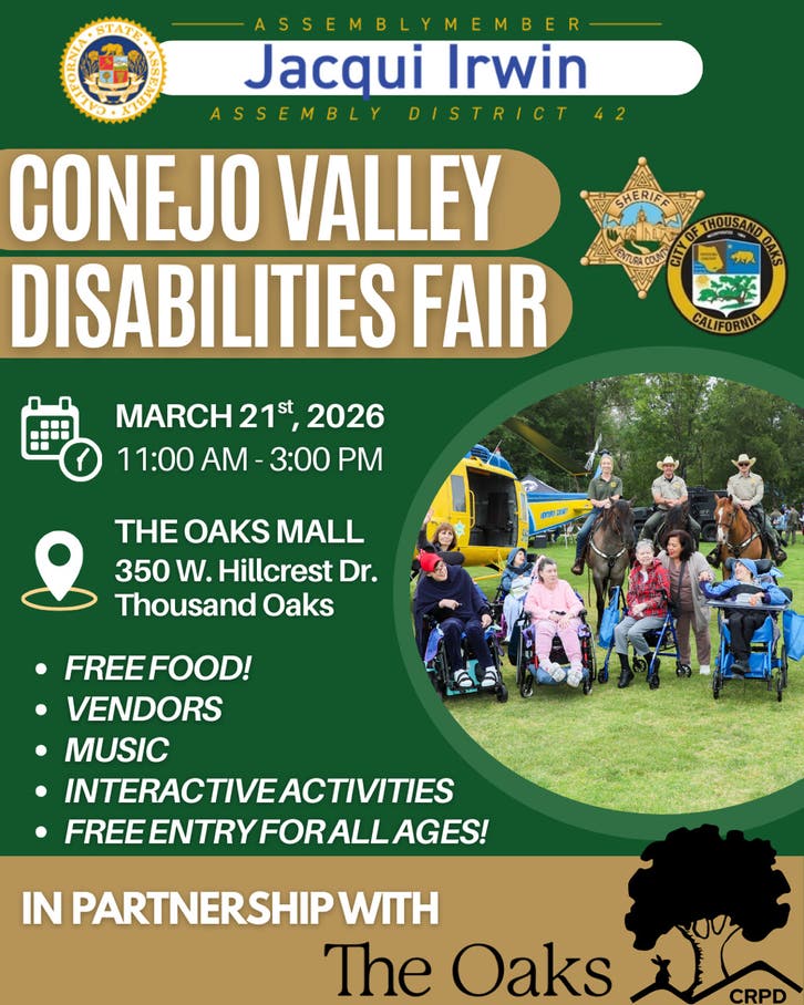 Mar 21 | 2nd Annual Conejo Valley Disabilities Fair | Thousand Oaks, CA ...