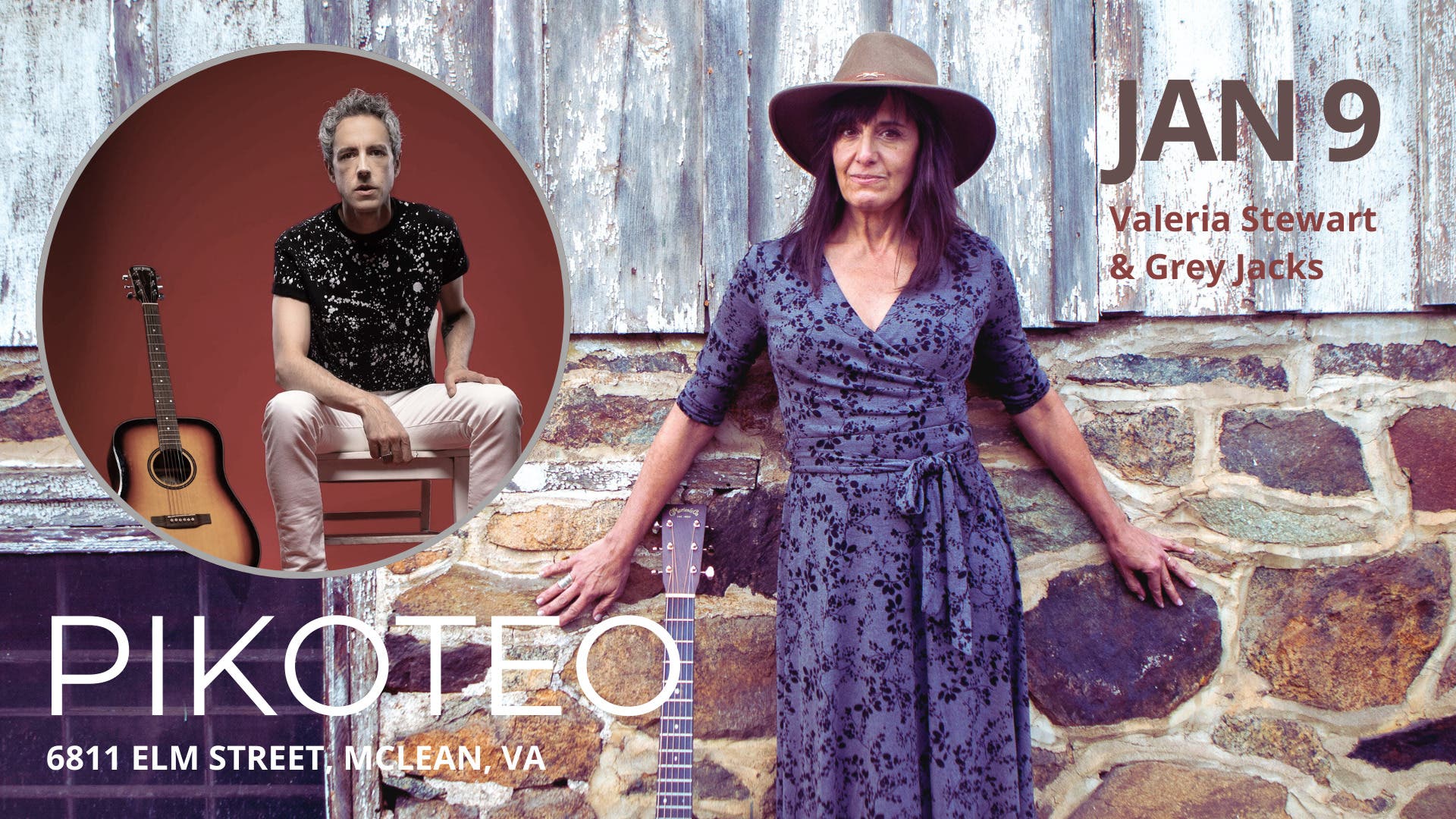 Jan 9 | Live music duo at Pikoteo with Valeria Stewart & Grey Jacks ...