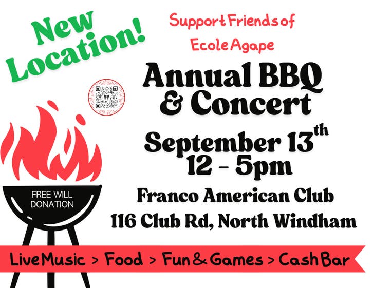 Sep 13 | Friends of Ecole Agape Annual Barbecue and Concert | Mansfield ...