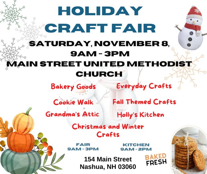 Nov 8 | Fall & Holiday Fair | Nashua, NH Patch
