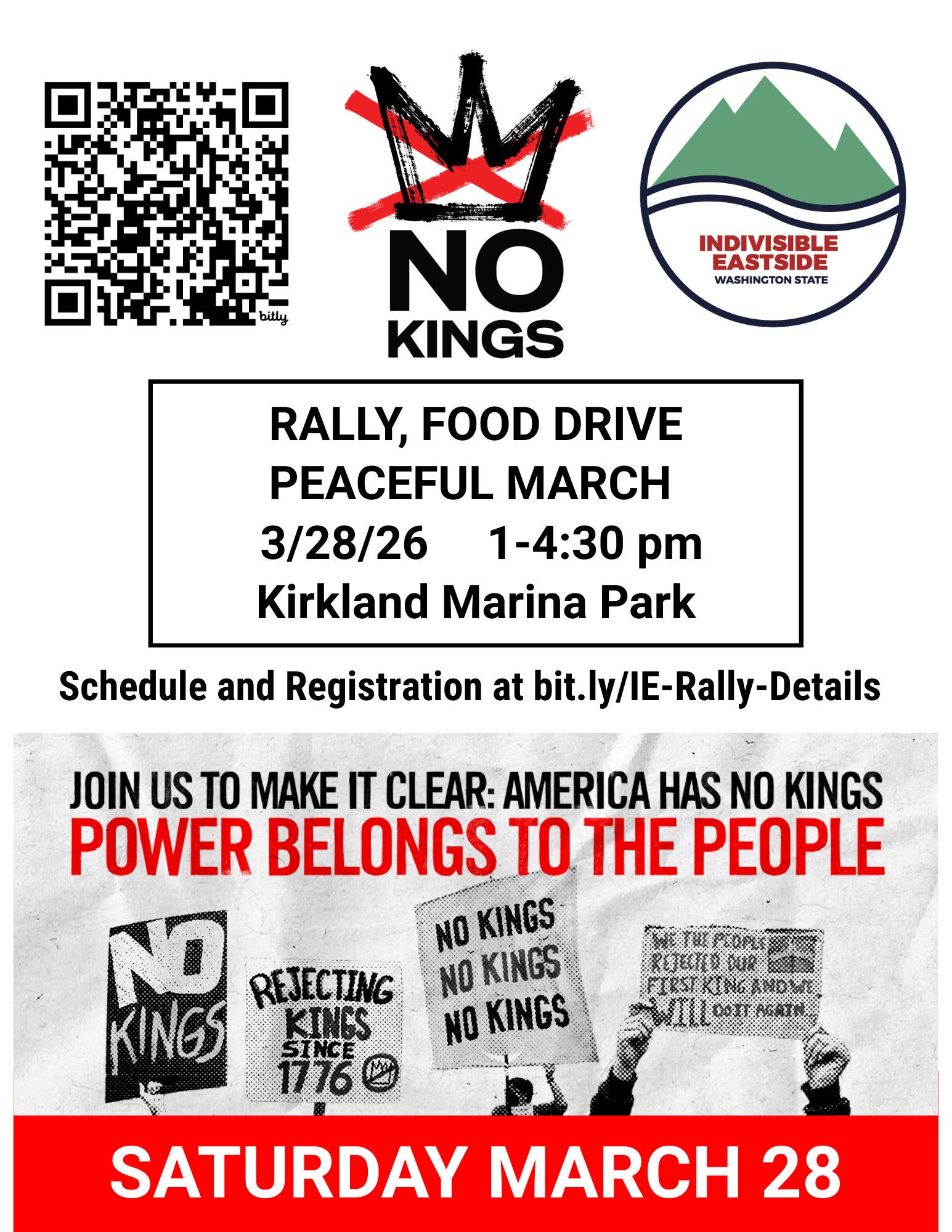 Mar 28 | No Kings - Take Action | Kirkland, WA Patch