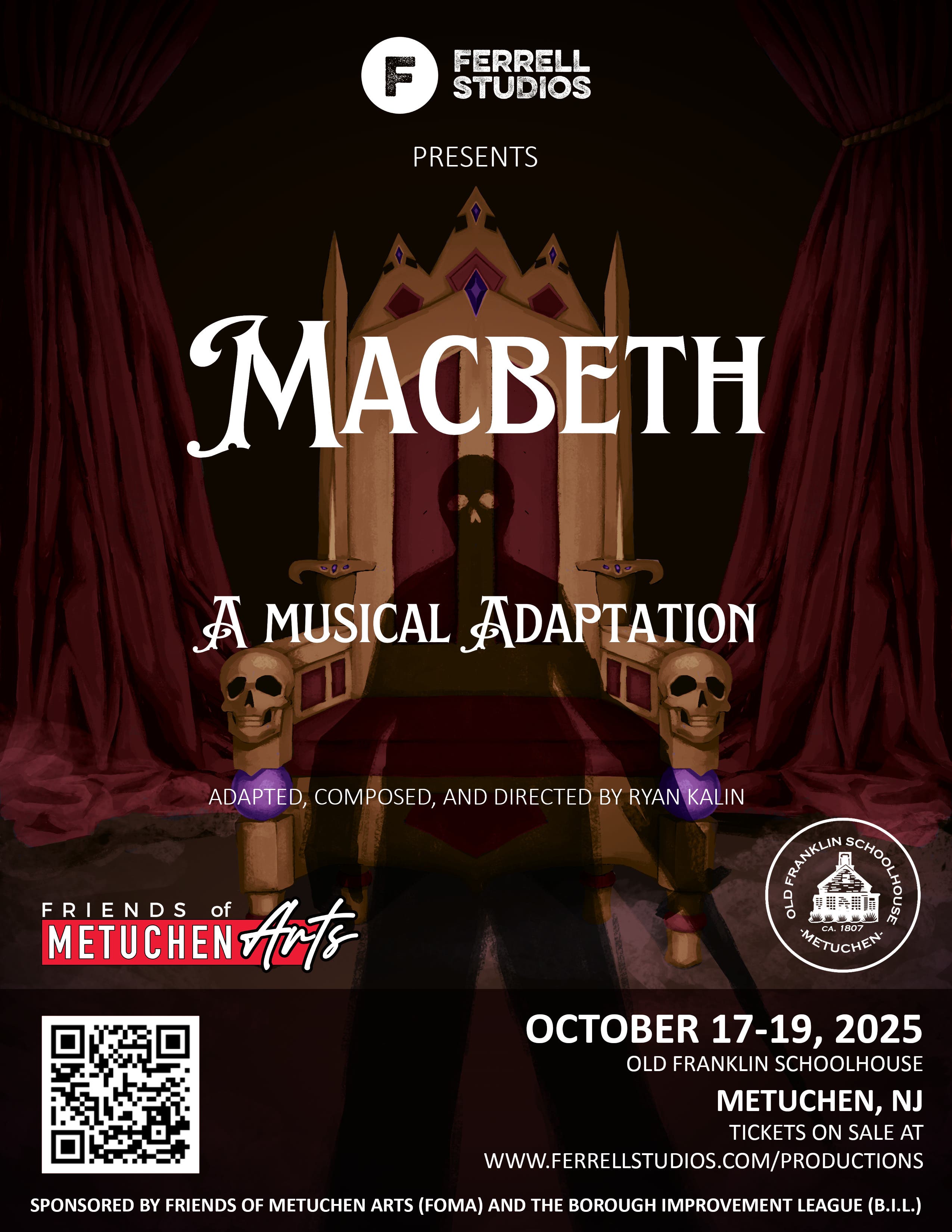 Oct 17 | Macbeth: A Musical Adaptation | Metuchen, NJ Patch