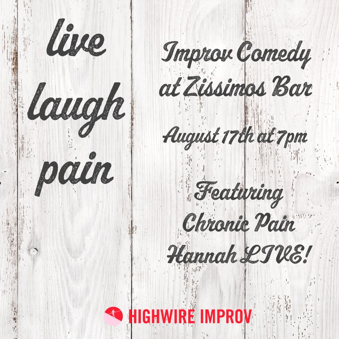 Aug 17 | Live, Laugh, Pain: Improv Comedy at Zissimos Bar | Baltimore ...