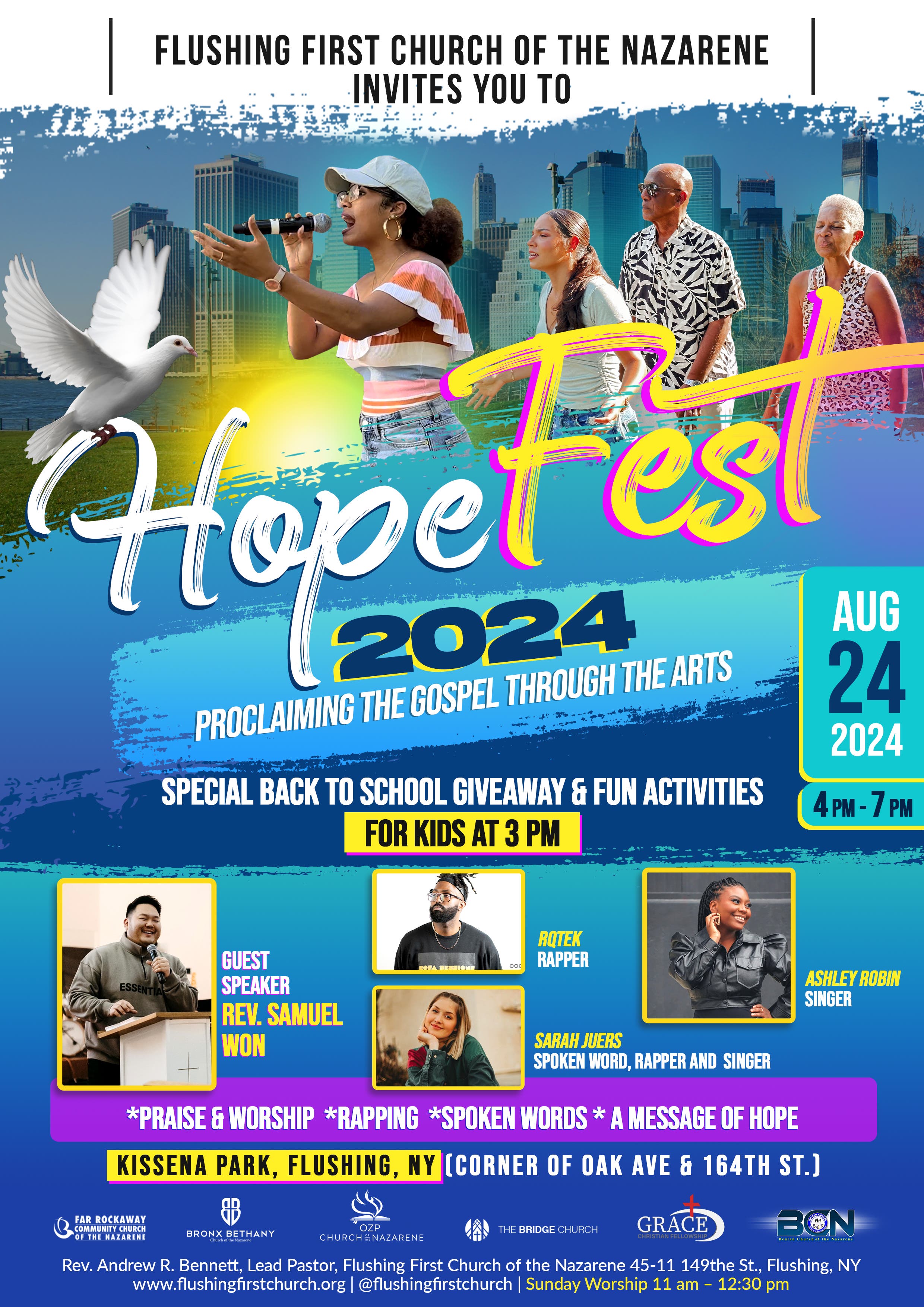 Aug 24 | HopeFest 2024 | Flushing, NY Patch