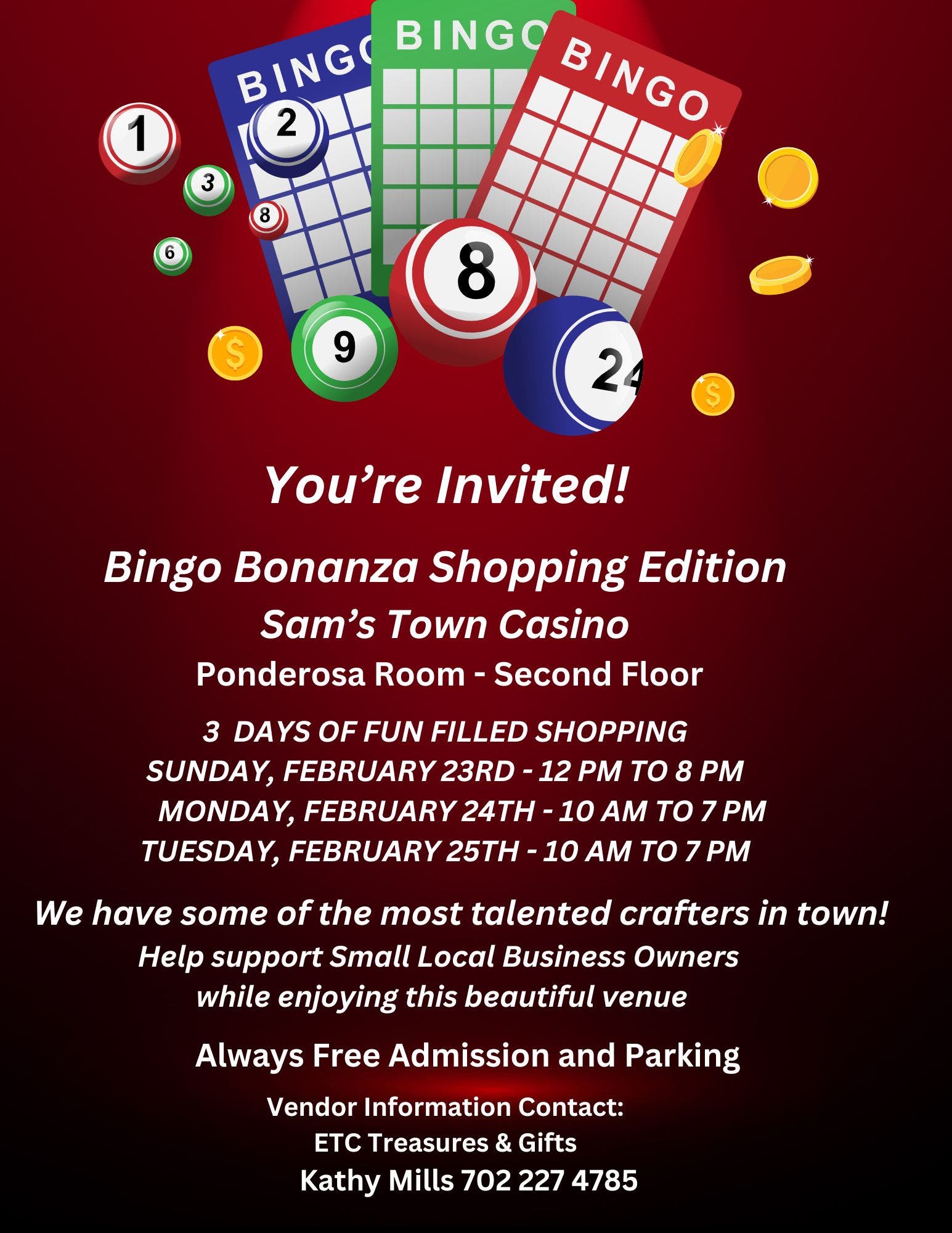 Feb 25 | Bingo Bonanza Shopping Edition | Las Vegas, NV Patch