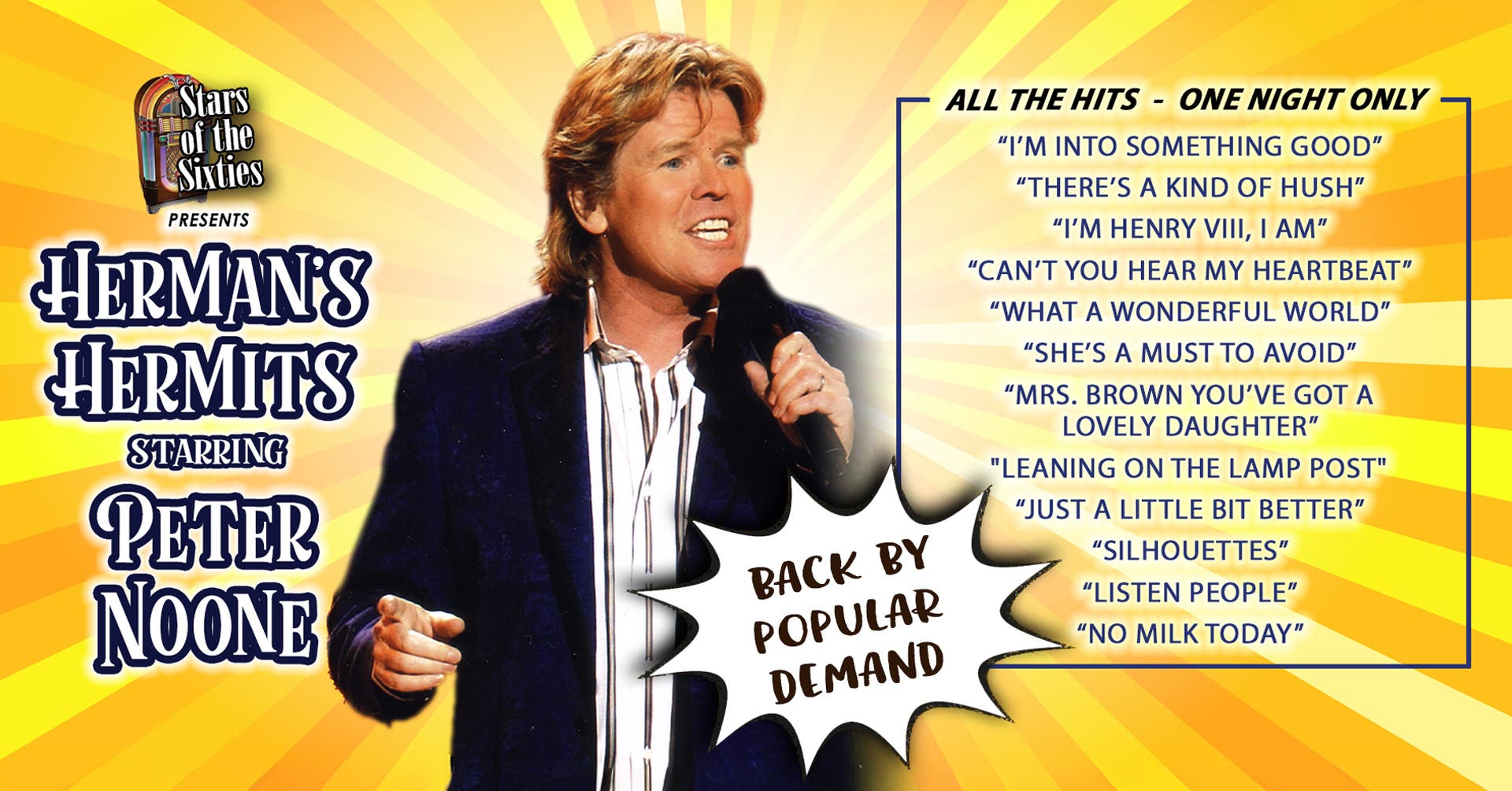 Mar 22 | Herman’s Hermits Starring Peter Noone – Live Near Daytona ...