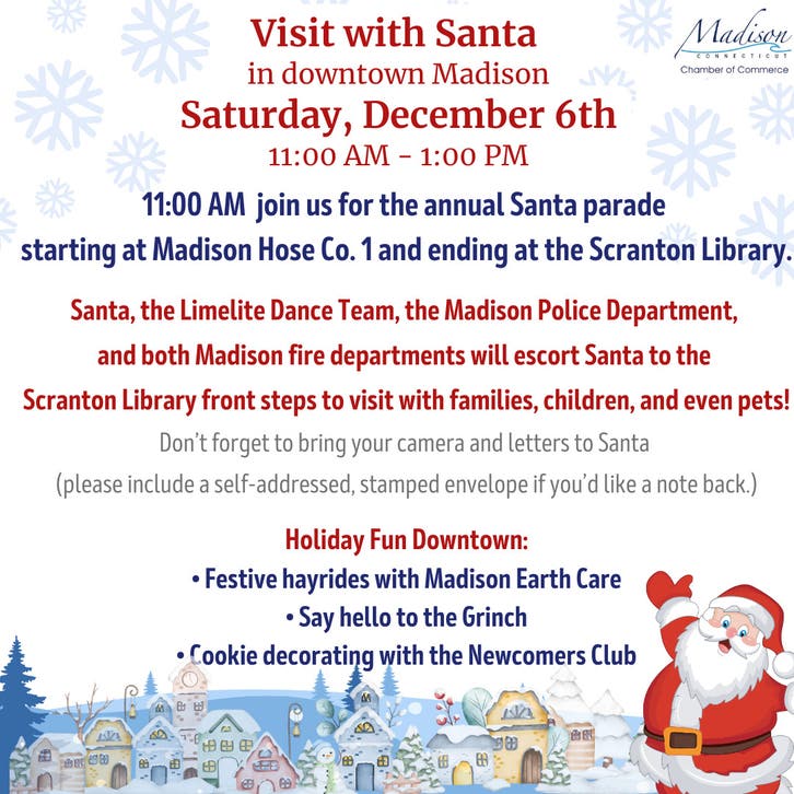 Dec 6 | Holiday Celebration & Parade welcoming Santa to Madison ...
