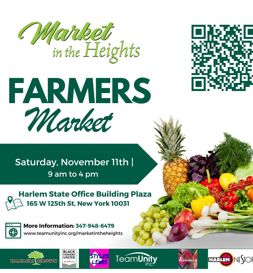 Nov 11 | Harlem Farmers Market/Harlem State Office Building | Harlem ...