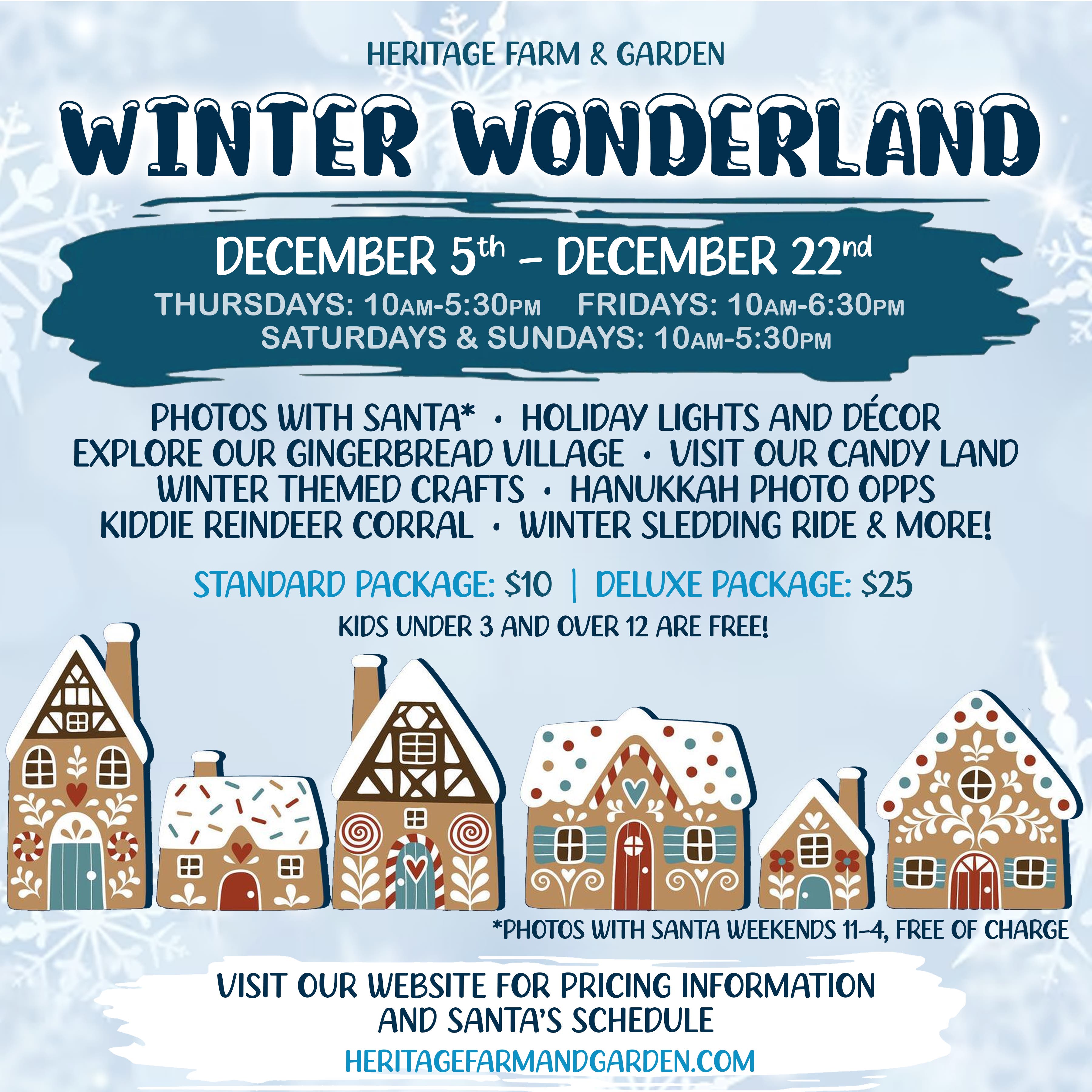 Dec 14 | Heritage Farm & Garden Winter Wonderland | Oyster Bay, NY Patch