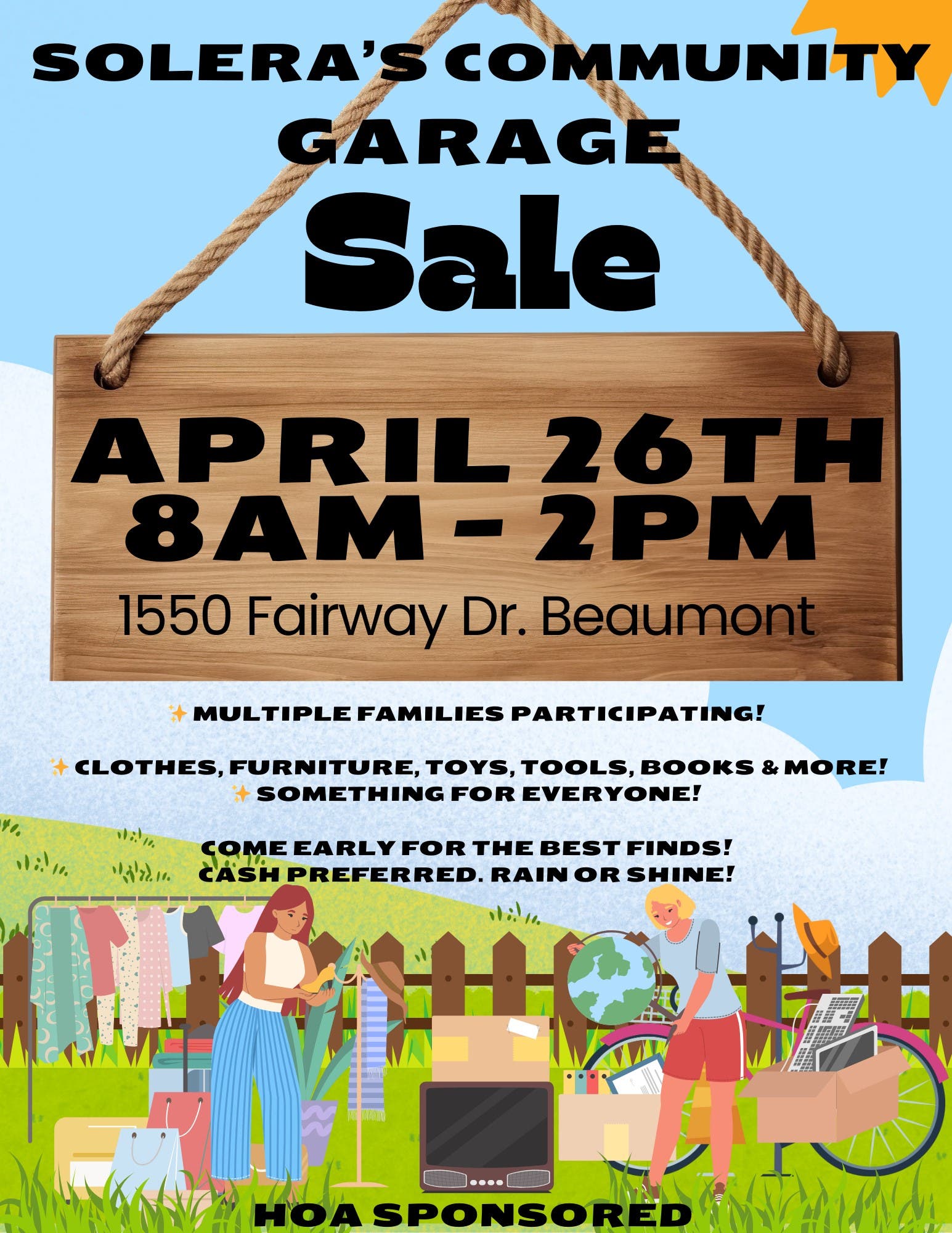 Apr 26 | Solera's Garage Sale | Banning, CA Patch