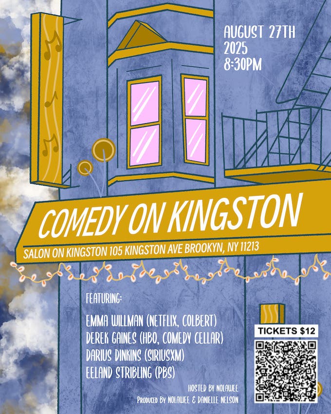 Aug 27 | Comedy On Kingston (Stand-Up Comedy in Crown Heights, Brooklyn ...