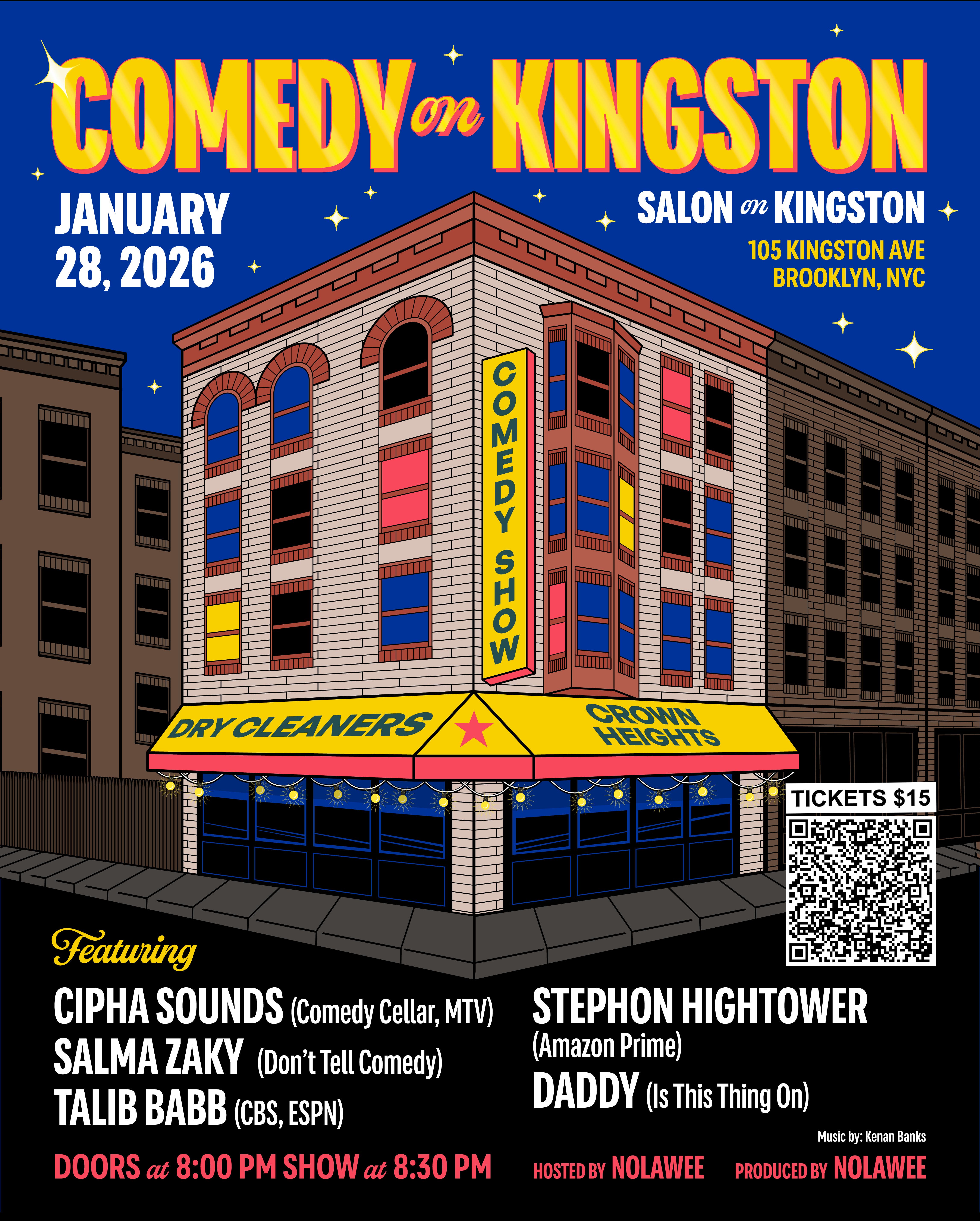 Jan 28 | Comedy On Kingston (Stand-Up Comedy in Crown Heights, Brooklyn ...