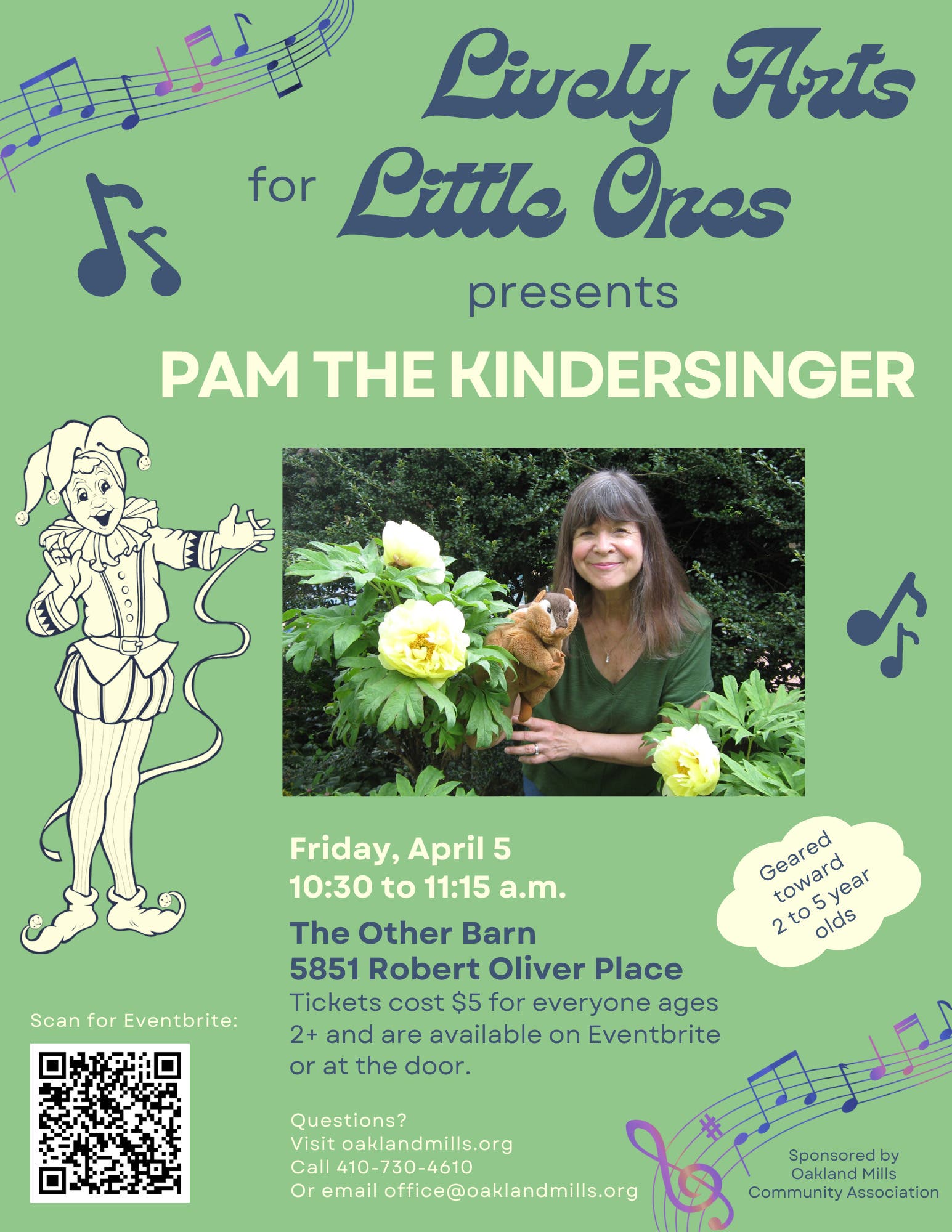Apr 5 | Lively Arts for Little Ones Presents: Pam the Kindersinger ...