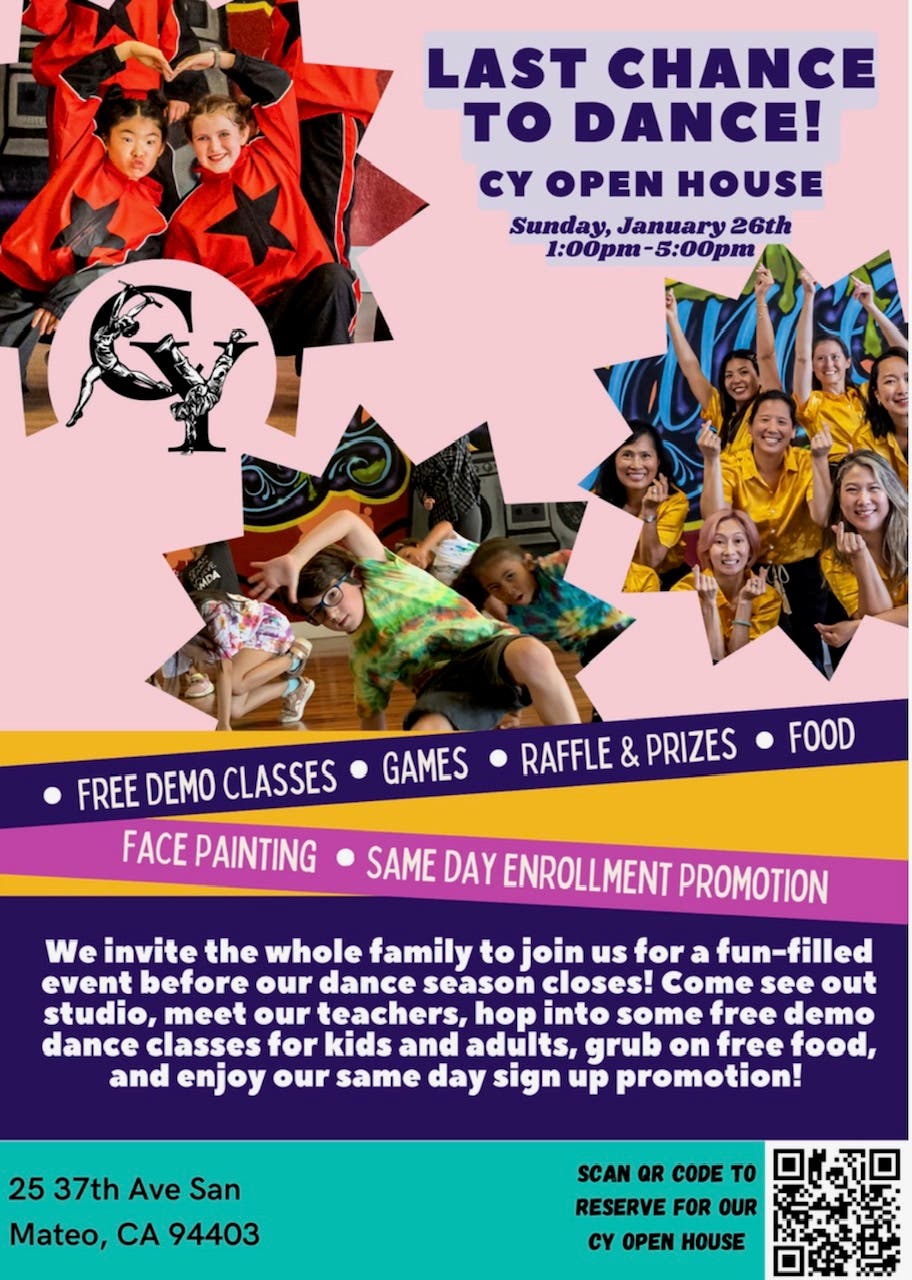Jan 26 | CY Danceworks Open House: Bring the Family -Free Dance Classes ...