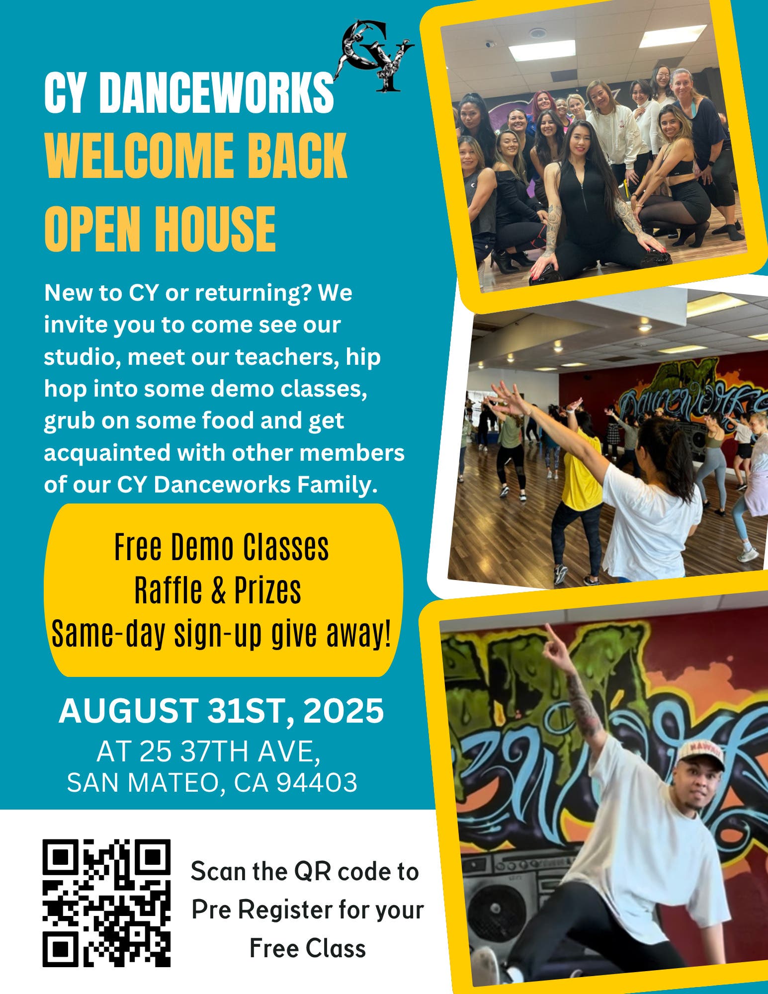 Aug 31 | CY Danceworks Open House: Bring the Family: Free Dance Classes ...