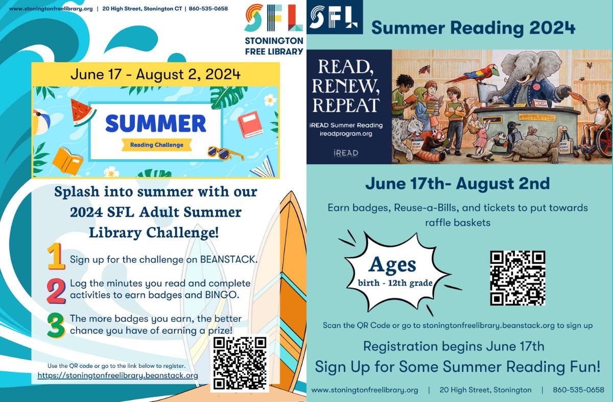 Jun 17 | Registration for Summer Reading OPENS June 17th! | Stonington ...