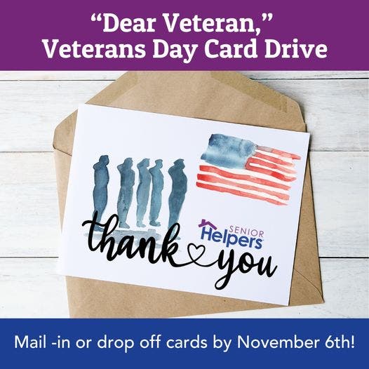 Oct 27 | Dear Veteran, Veteran's Day Card Drive | Tempe, AZ Patch