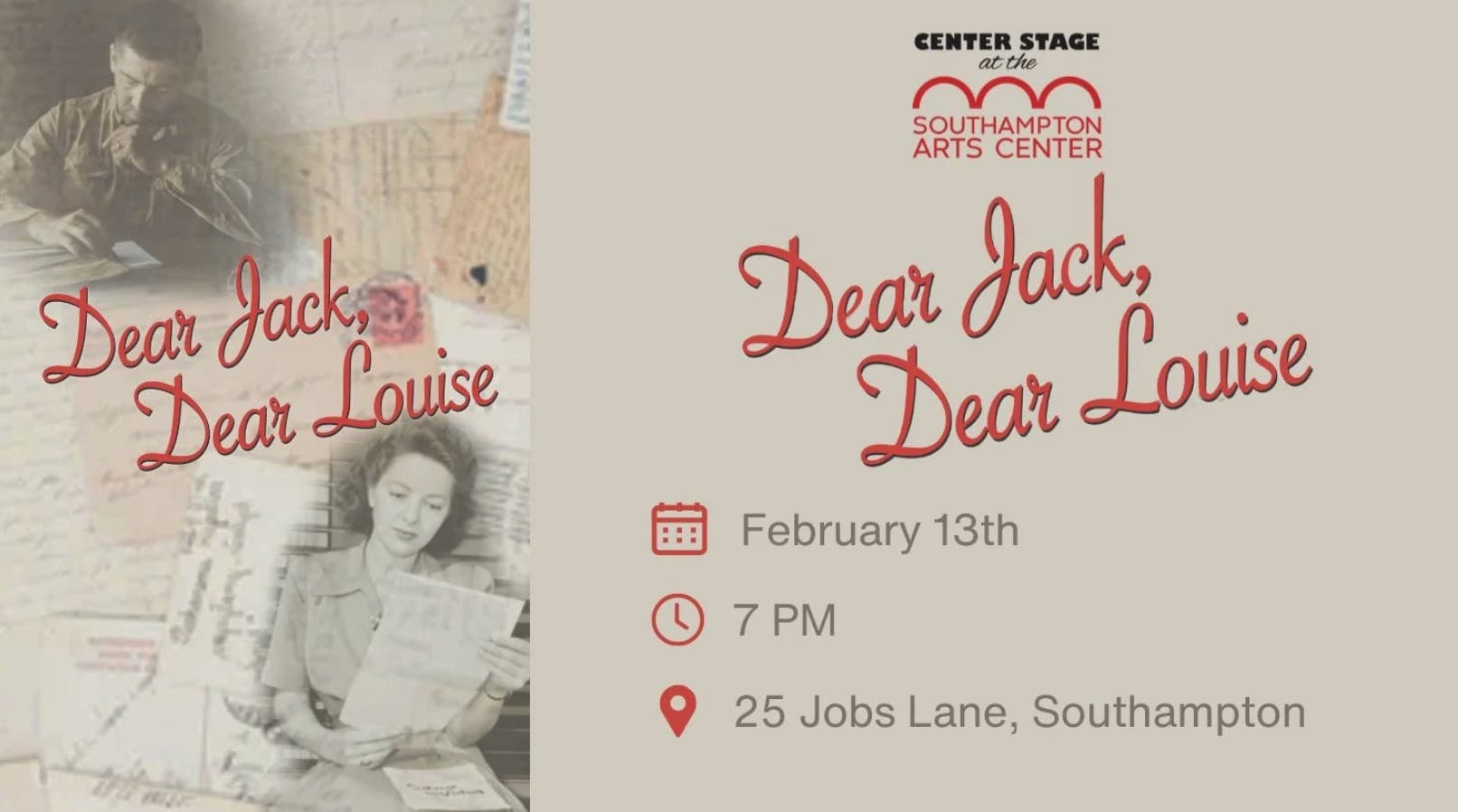 Feb 13 | Dear Jack, Dear Louise | Southampton, NY Patch