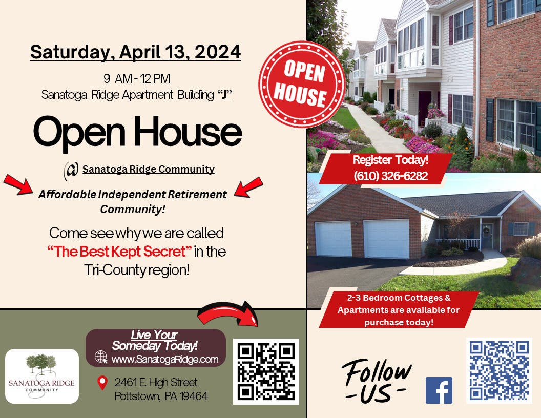 Apr 13 | Open House - Active & Affordable 55+ Senior Living Community ...