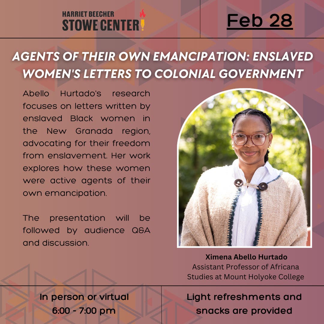 Feb 28 | Agents of Their Own Emancipation: Enslaved Women's Letters to ...