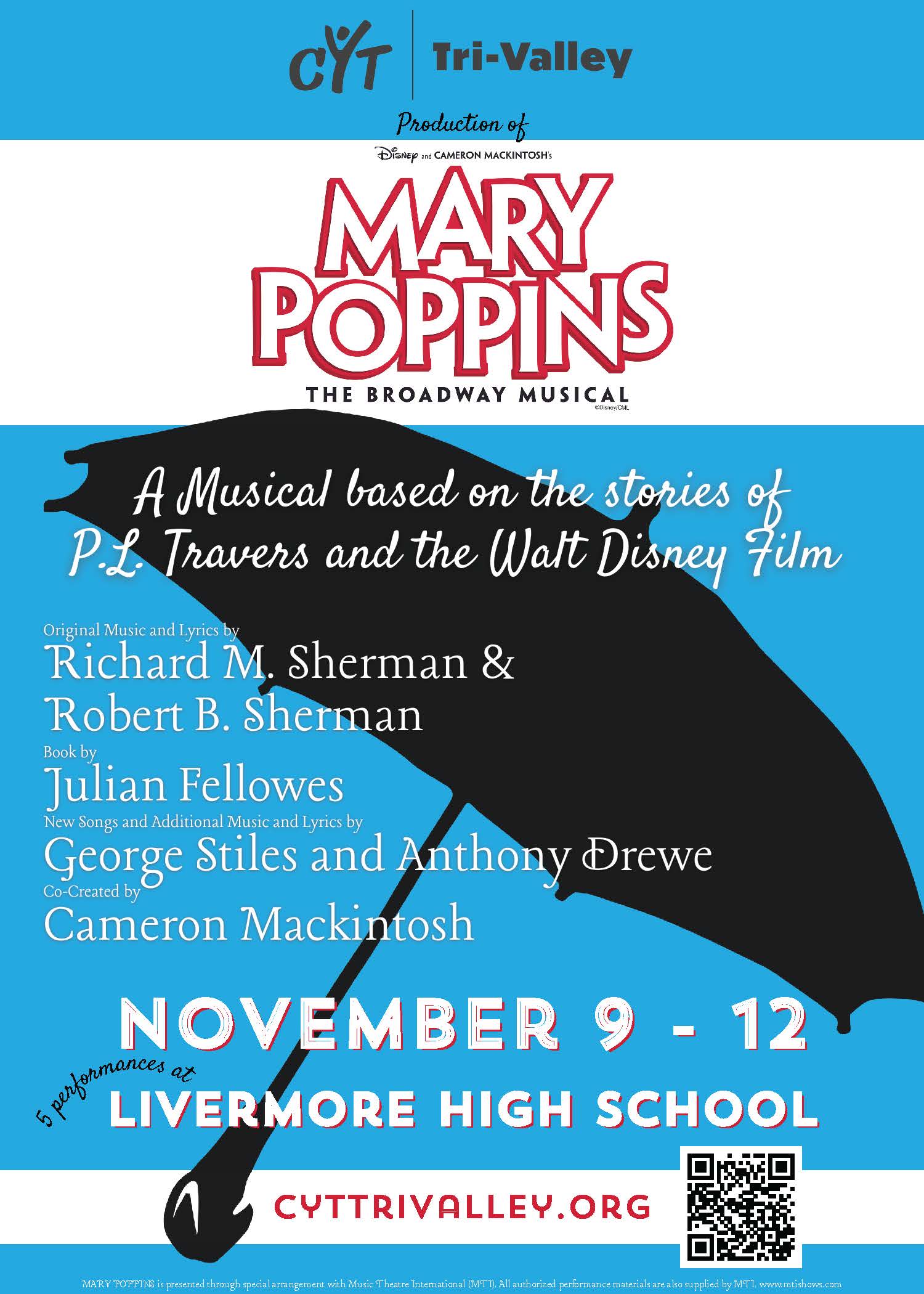 Nov 9 | Mary Poppins - The Broadway Musical | Pleasanton, CA Patch