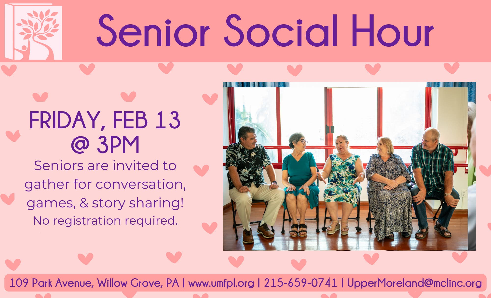 Feb 13 | Senior Social Hour | Upper Moreland, PA Patch