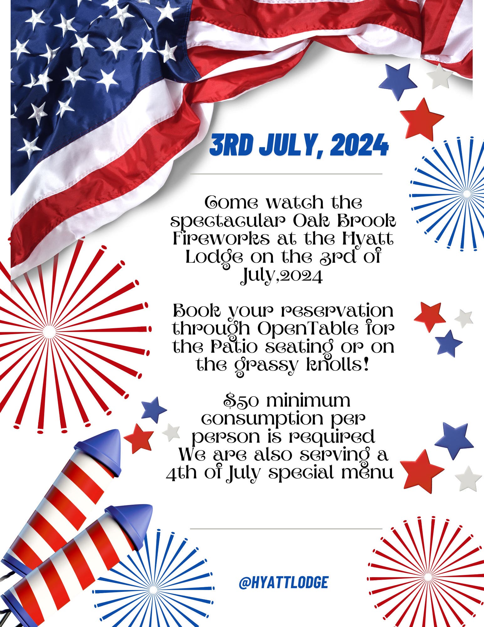 Jul 3 | Celebrate the Fourth of July at Hyatt Lodge! | Chicago, IL Patch
