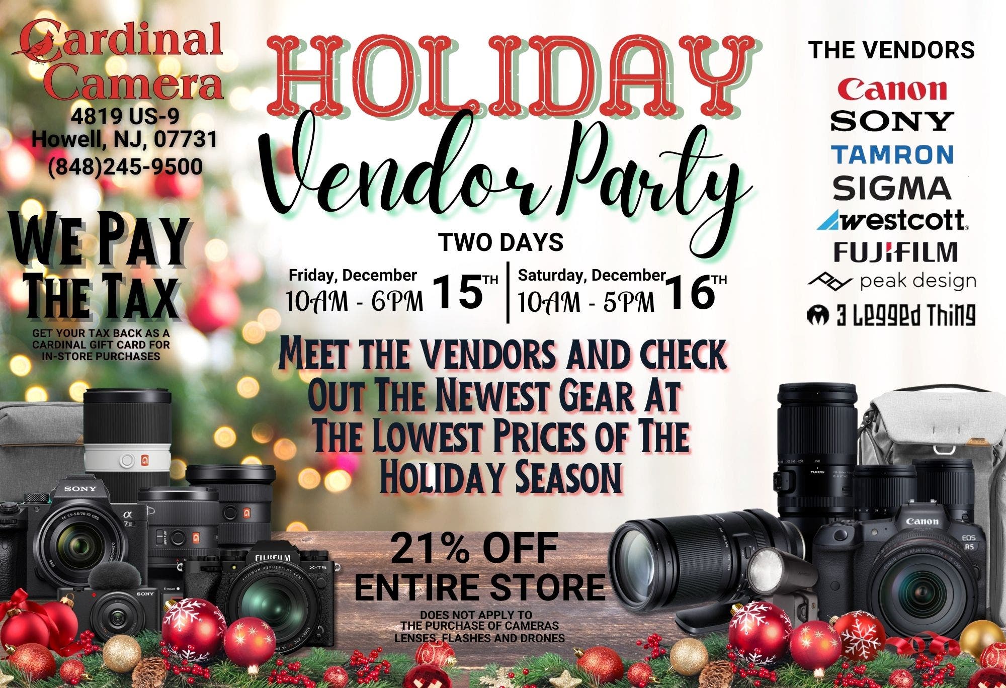Dec 15 | 2-Day In Store, Holiday Vendor Party | Howell, NJ Patch