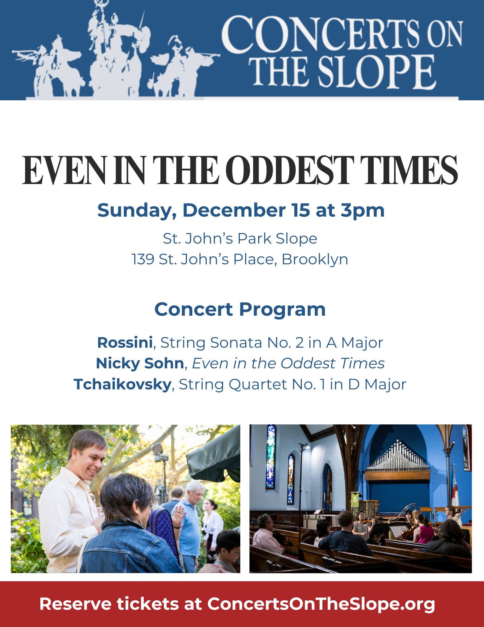 Dec 15 | Concerts On the Slope: Tchaikovsky, Rossini, and Nicky Sohn ...