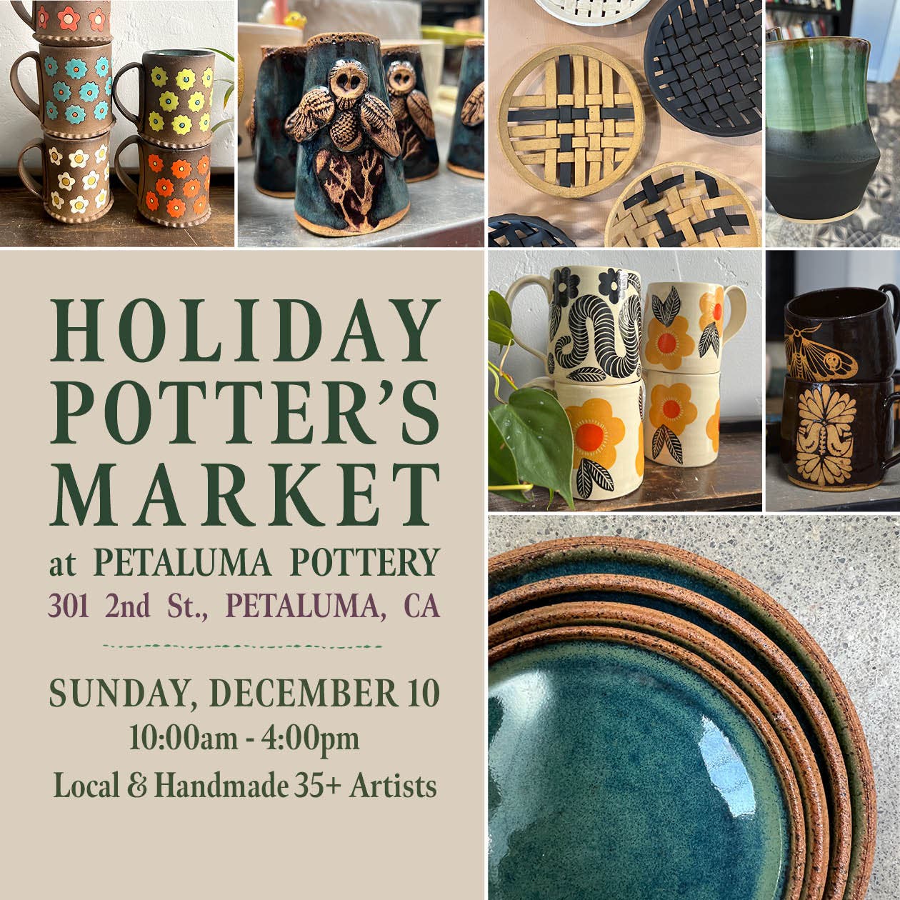 Dec 10 | Holiday Potter's Market | Petaluma, CA Patch