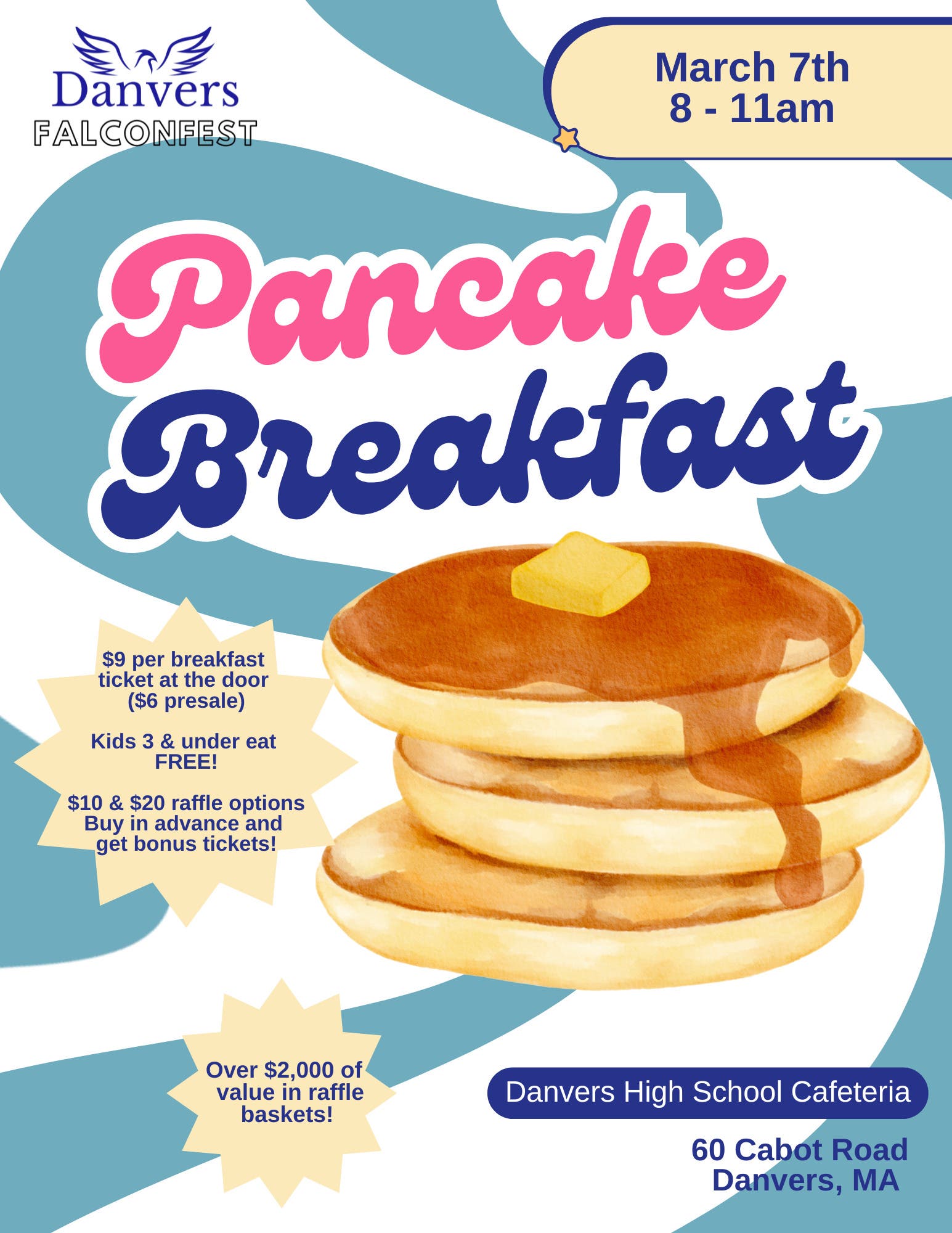 Mar 7 | Danvers FalconFest Pancake Breakfast | Danvers, MA Patch