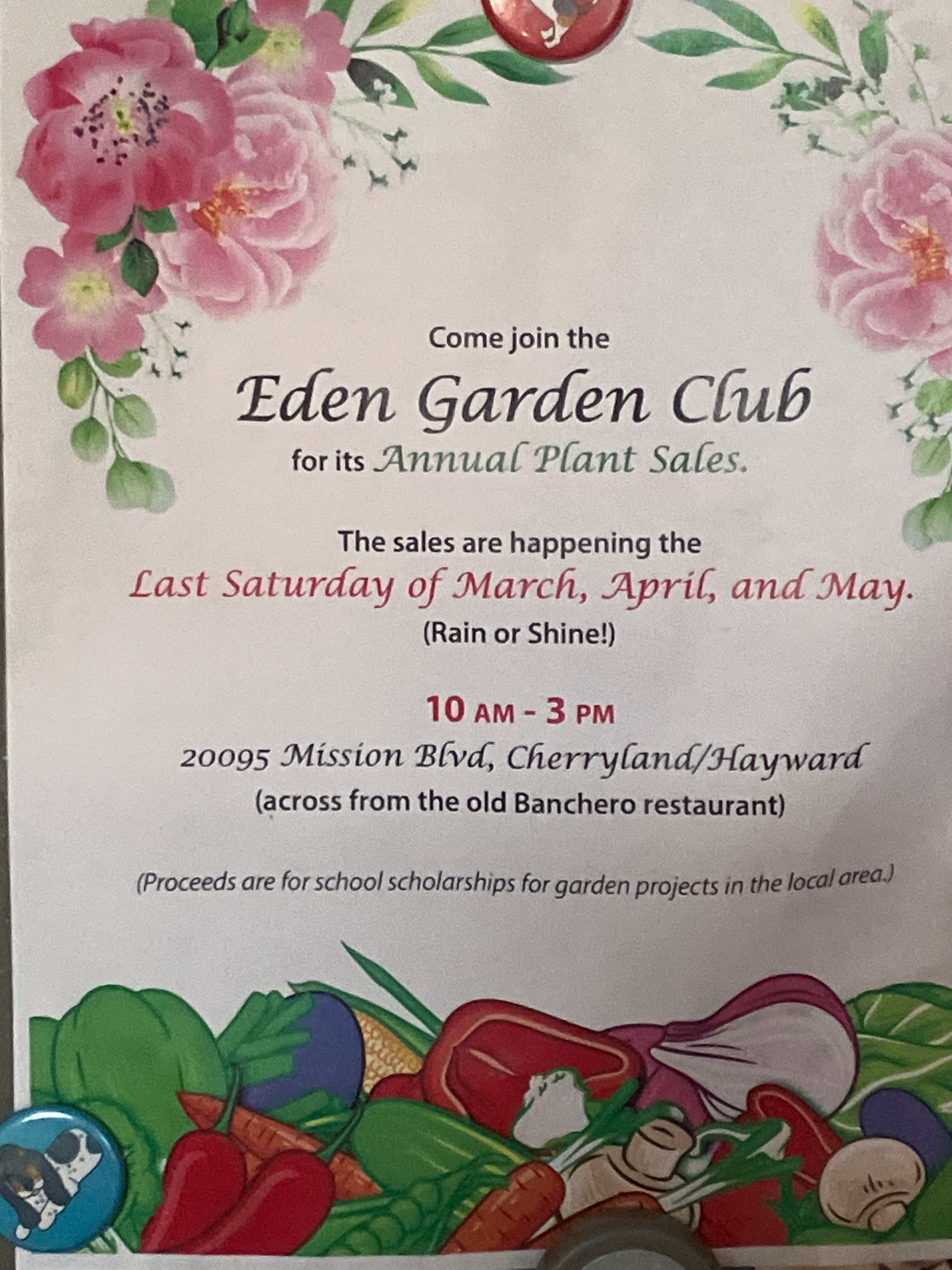May 25 | Plant Pop-up Sale | Castro Valley, CA Patch