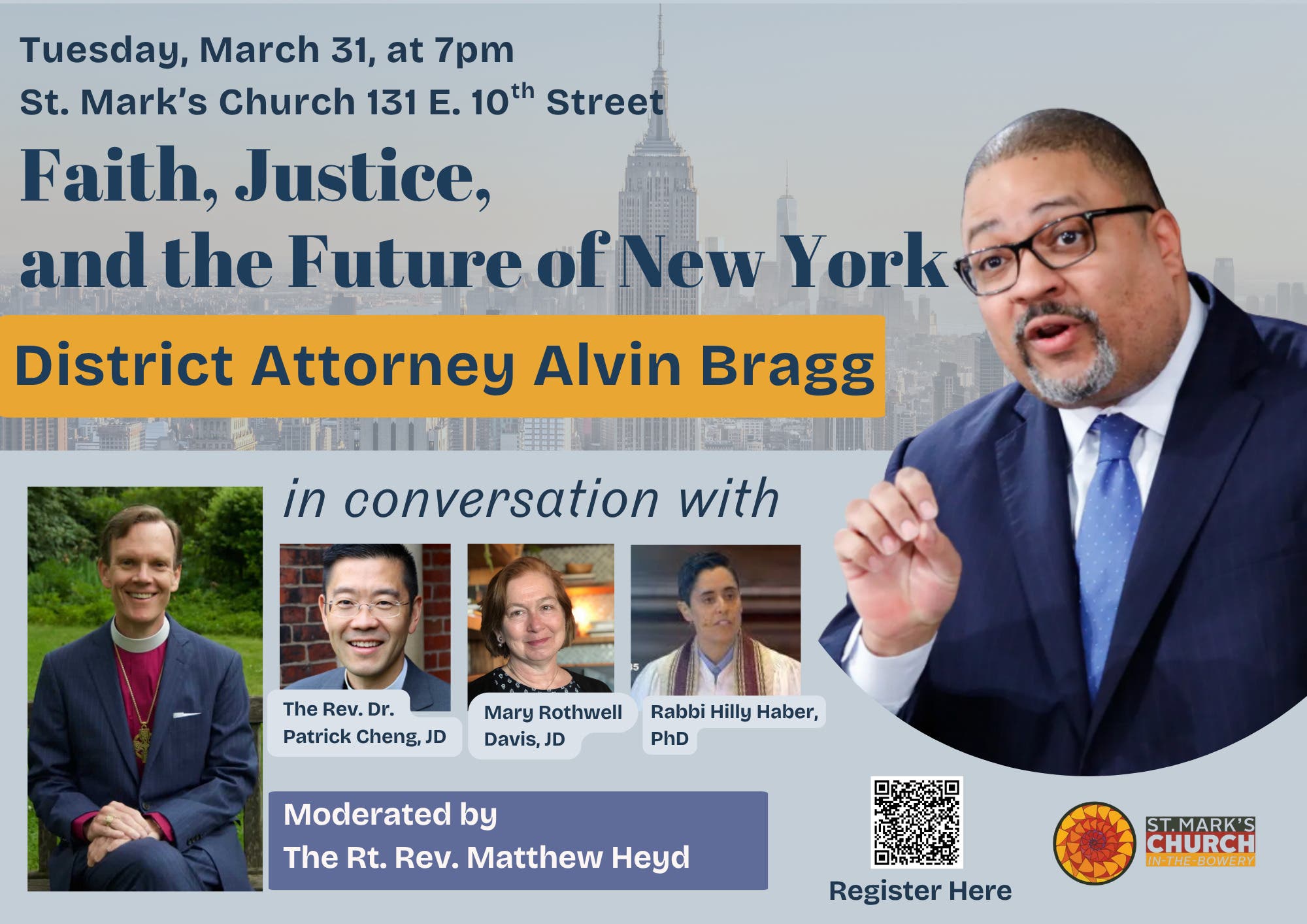 Mar 31 | District Attorney Alvin Bragg: Faith, Justice, and the Future ...