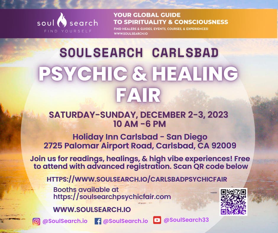 SoulSearch Psychic and Healing Fair December 2-3, 2023 in Carlsbad ...
