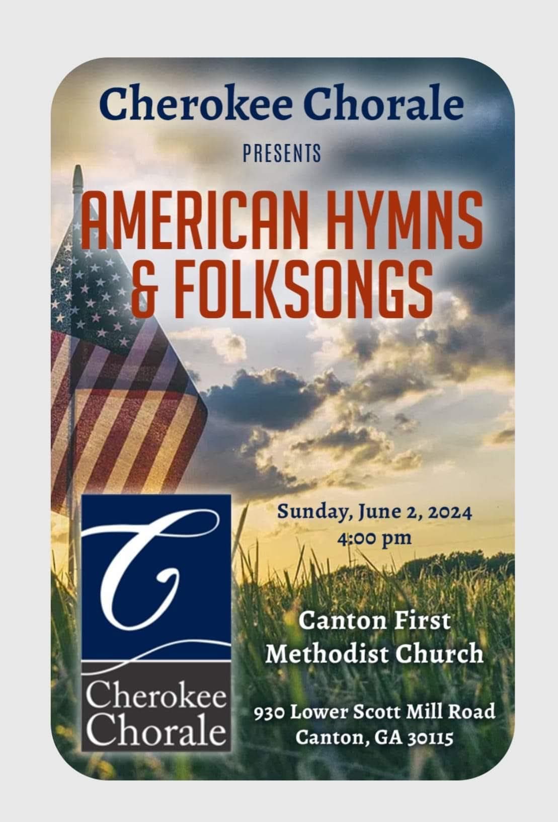 Jun 2 | Cherokee Chorale American Hymns & Folksongs | Canton, GA Patch