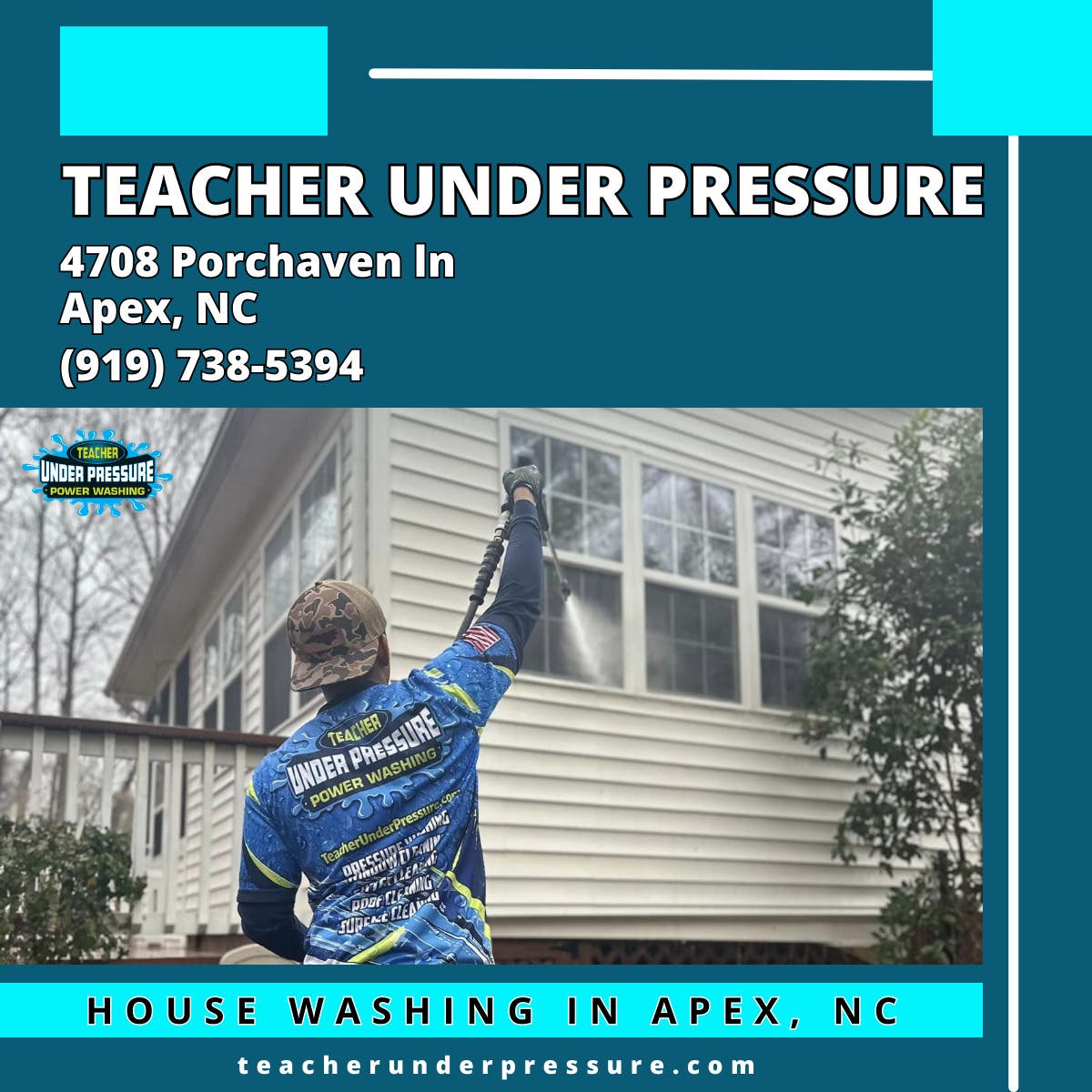House Washing in Apex, NC - Teacher Under Pressure - Raleigh, NC Patch