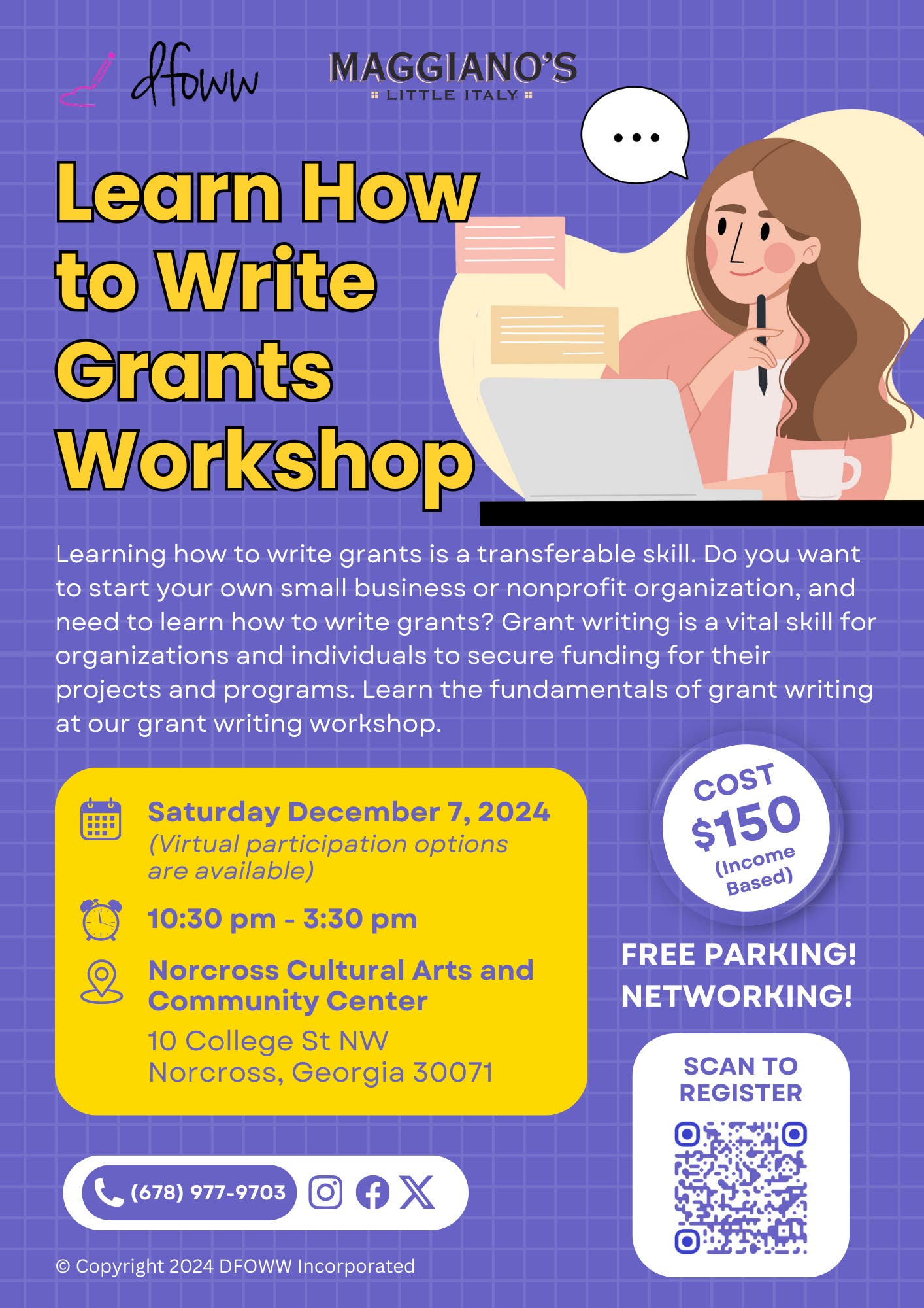 Dec 7 | Learn How to Write Grants Workshop | Norcross, GA Patch
