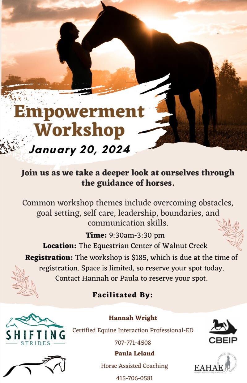 Jan 20 | Empowerment Workshop | Martinez, CA Patch