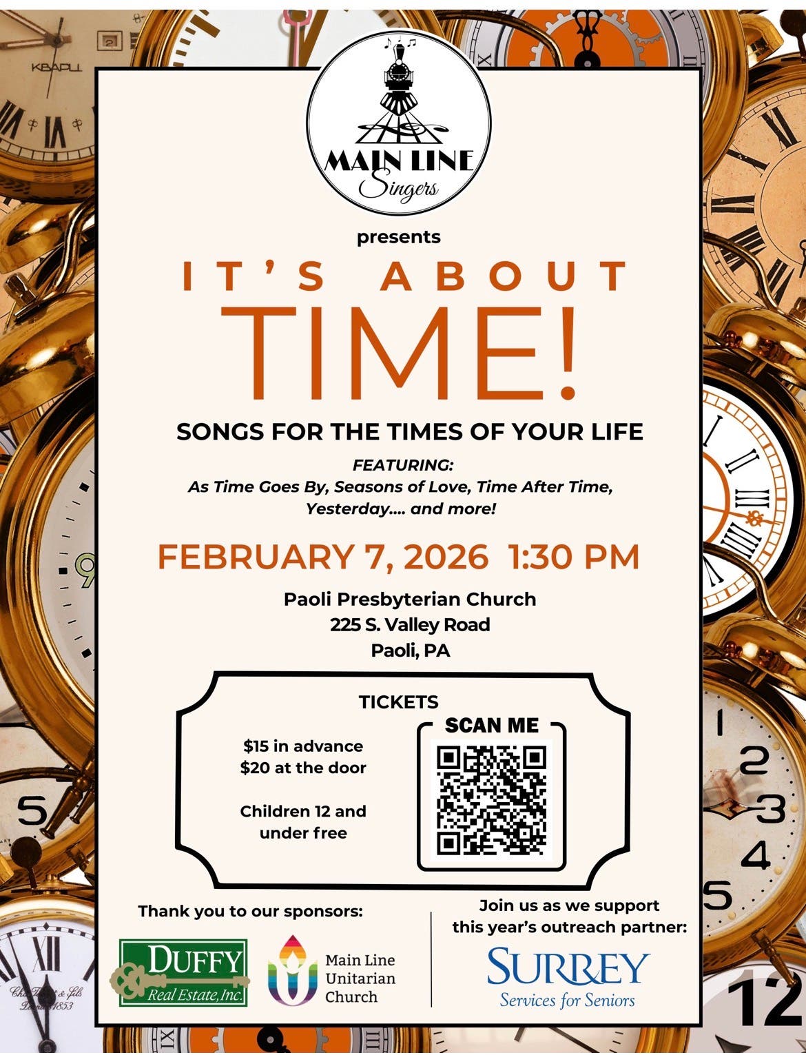 Feb 7 | Main Line Singers Concert | Tredyffrin, PA Patch