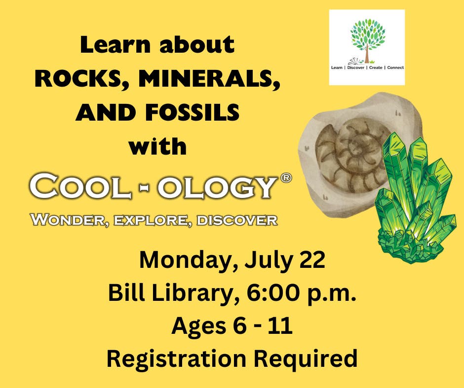 Jul 22 | Rocks, Minerals, and Fossils with Cool-ology | Ledyard, CT Patch