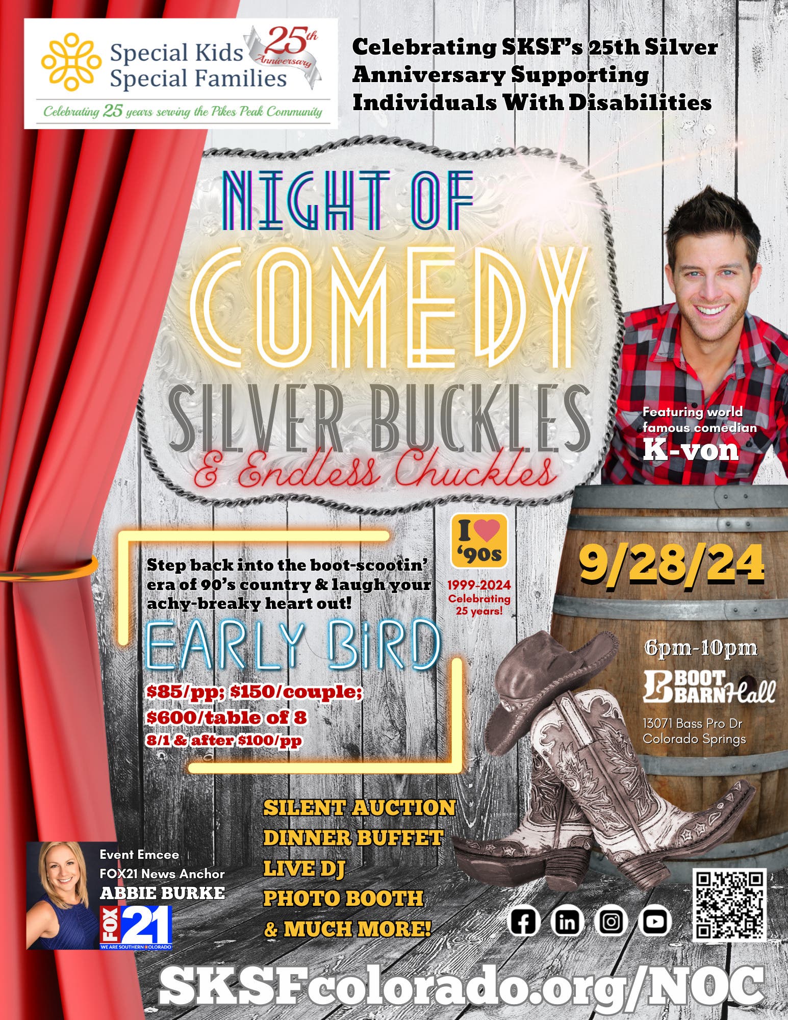 Sep 28 | SKSF 13th Annual Night of Comedy – Silver Buckles & Endless ...