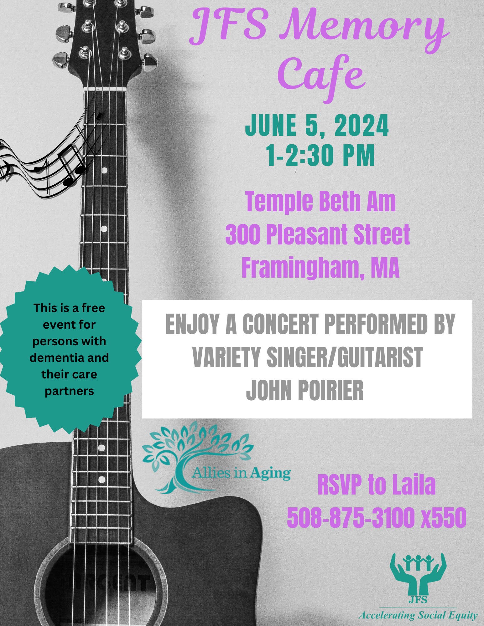 Jun 5 | JFS Memory Cafe | Framingham, MA Patch