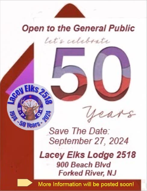 Sep 27 | Lacey Elks 2518 Presents "50th" Anniversary Gathering | Lacey ...
