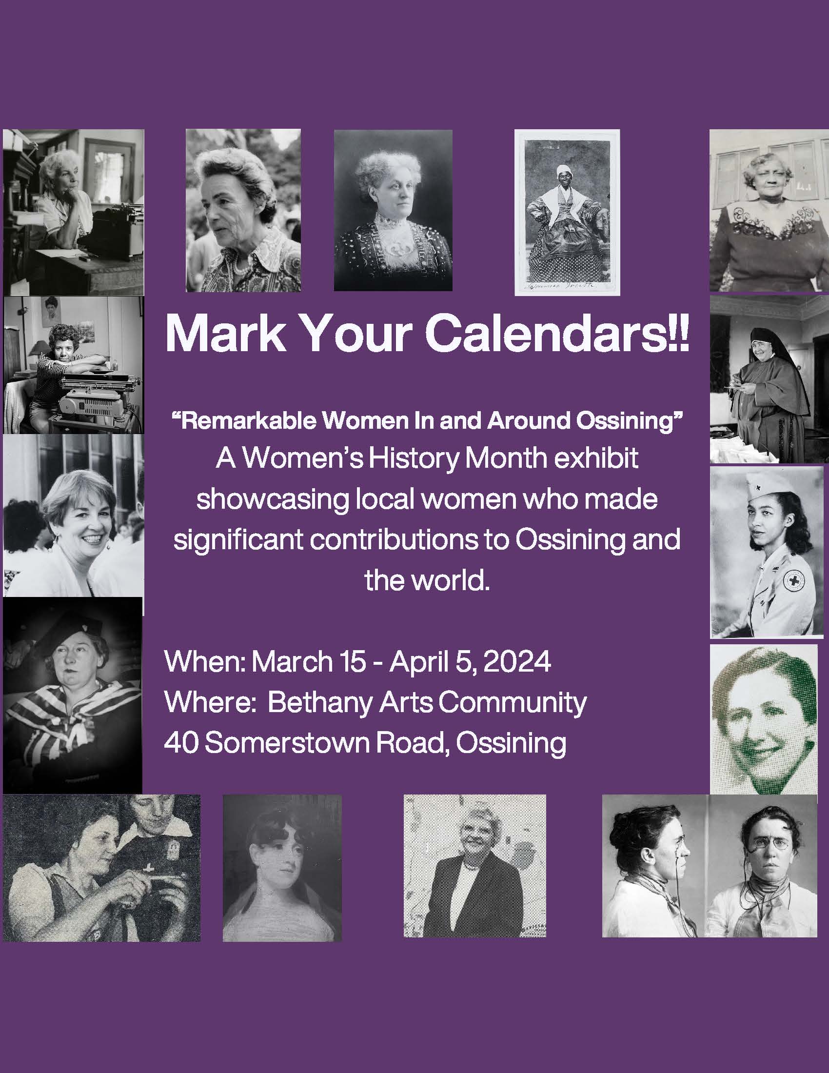 Mar 15 | Remarkable Women in and Around Ossining - A Women's History ...