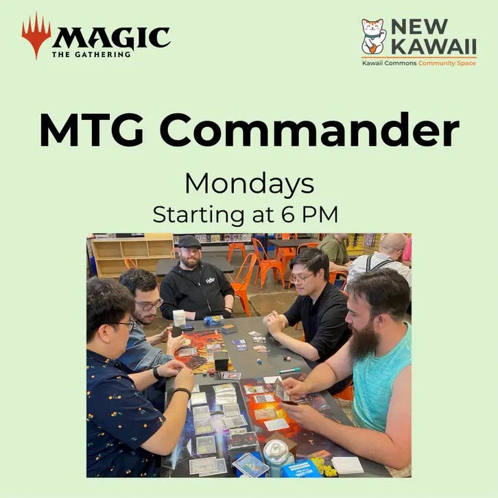 Jul 8 | Magic The Gathering Commander Night at New Kawaii | Rivertowns ...