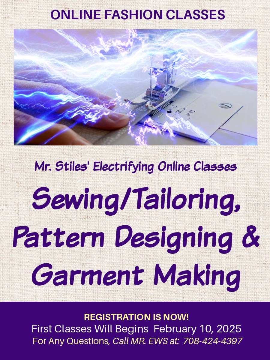 Jan 30 | MR. EWS Brings Back His Online Sewing/Tailoring, Patternmaking ...