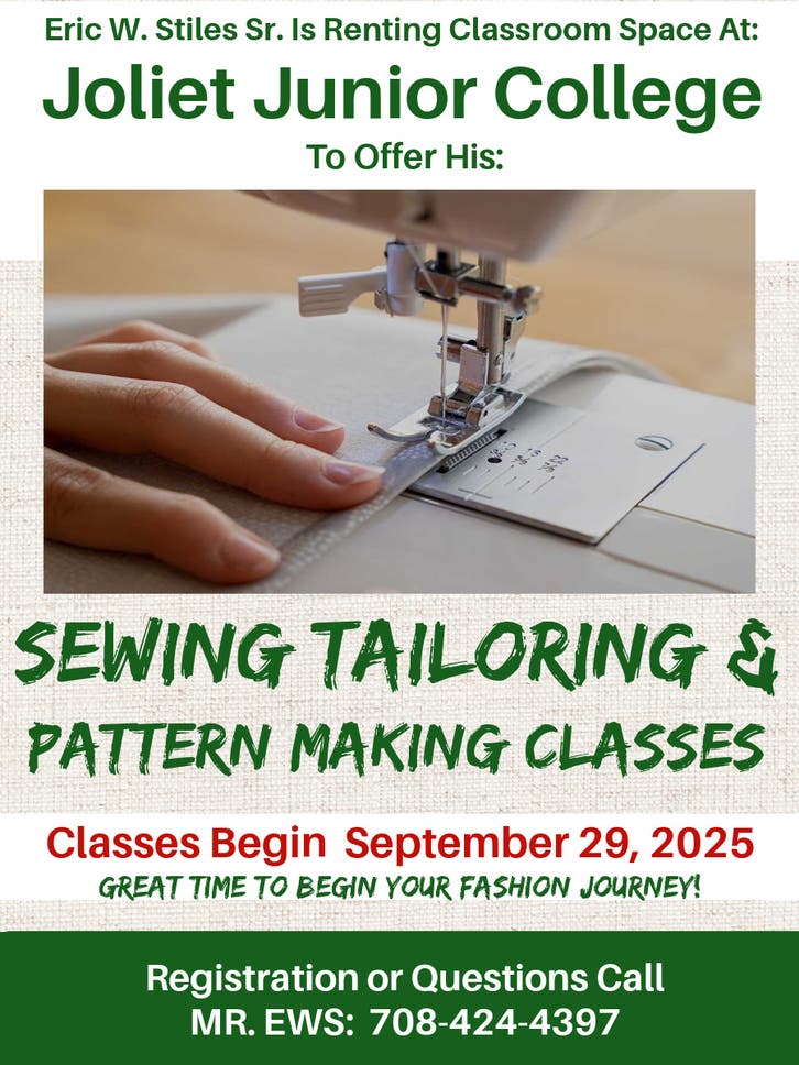 Aug 30 | Fashion Comes to Joliet Junior College: Master Tailor Launches ...