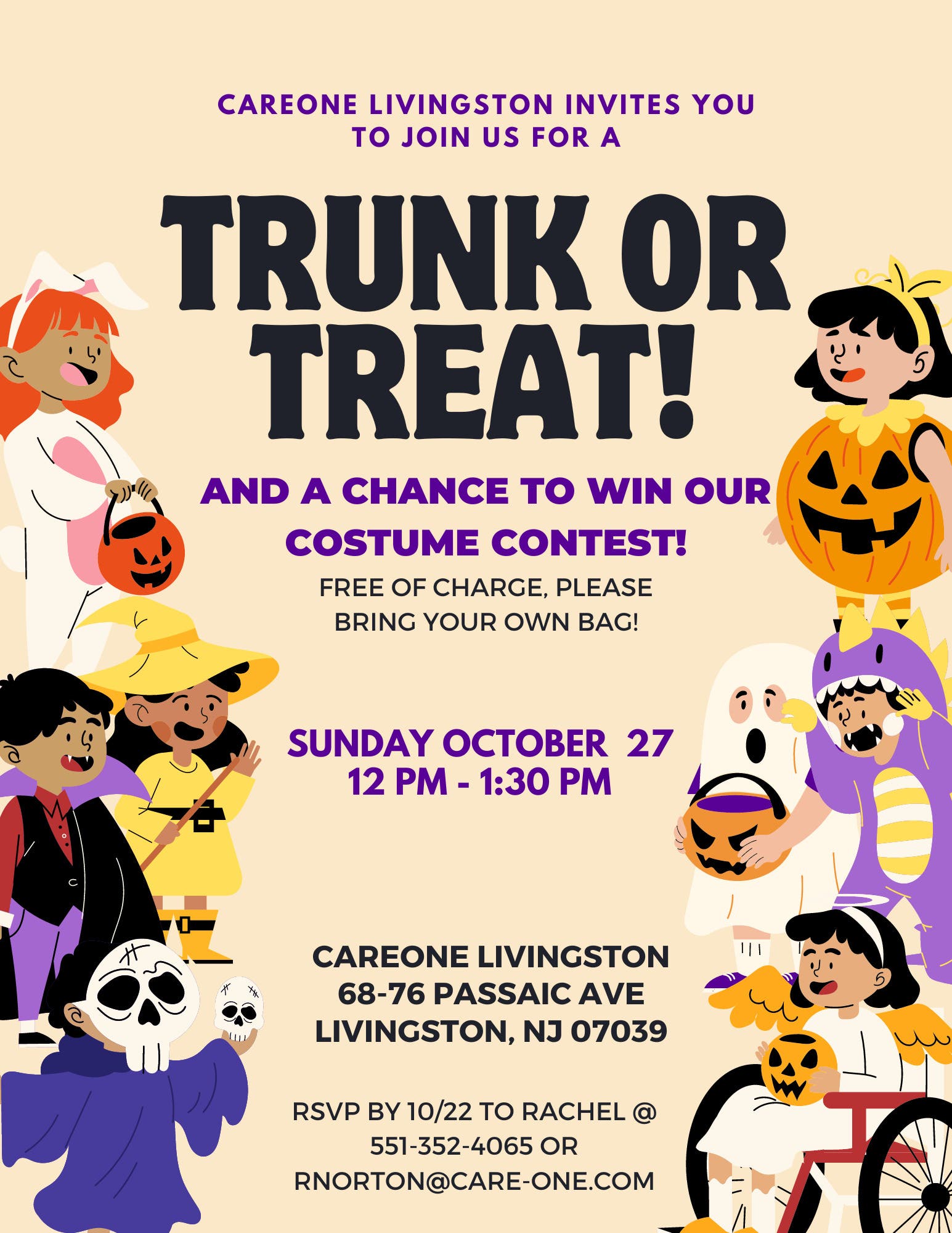 Oct 27 | CareOne Livingston Trunk or Treat | Livingston, NJ Patch