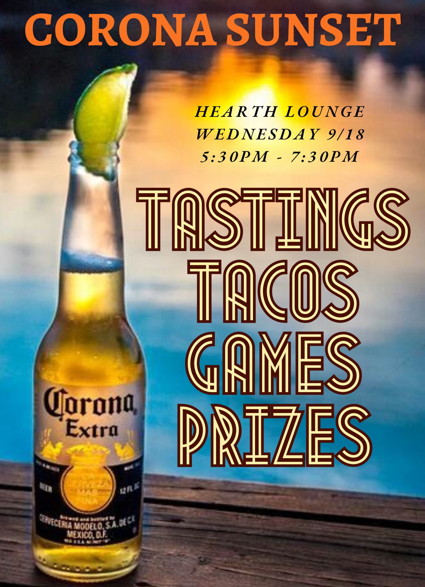 Sep 18 | Corona Sunset Game Night at Hyatt Lodge Oak Brook | Chicago ...