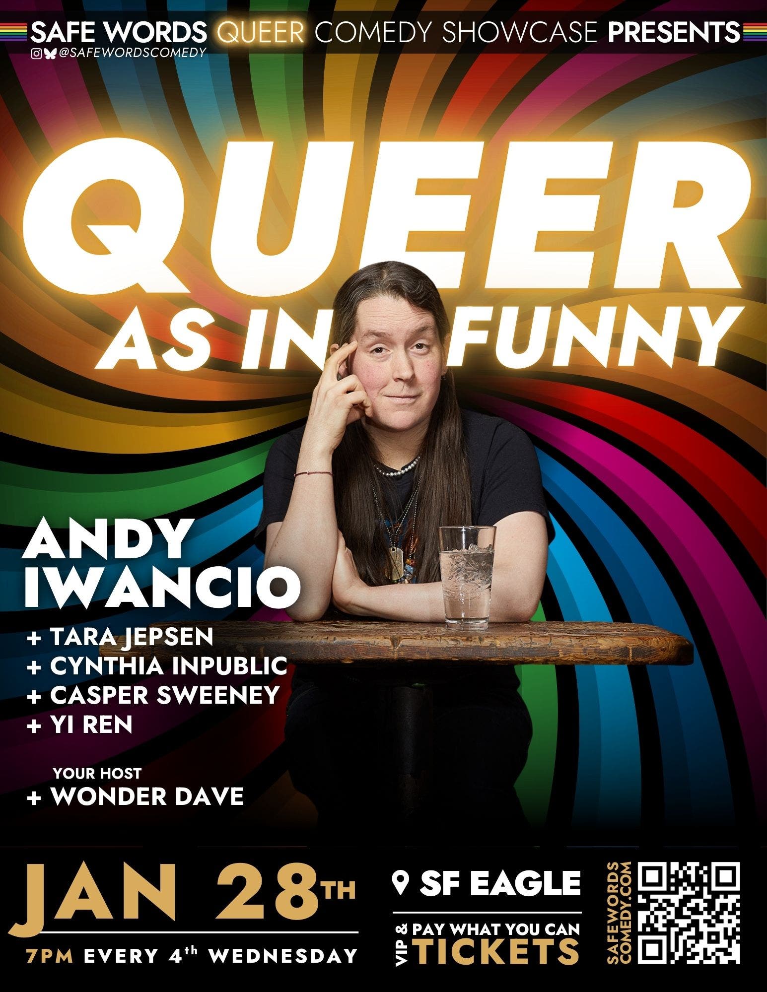 Jan 28 | Safe Words Presents: Andy Iwancio is Queer, as in Funny | San ...